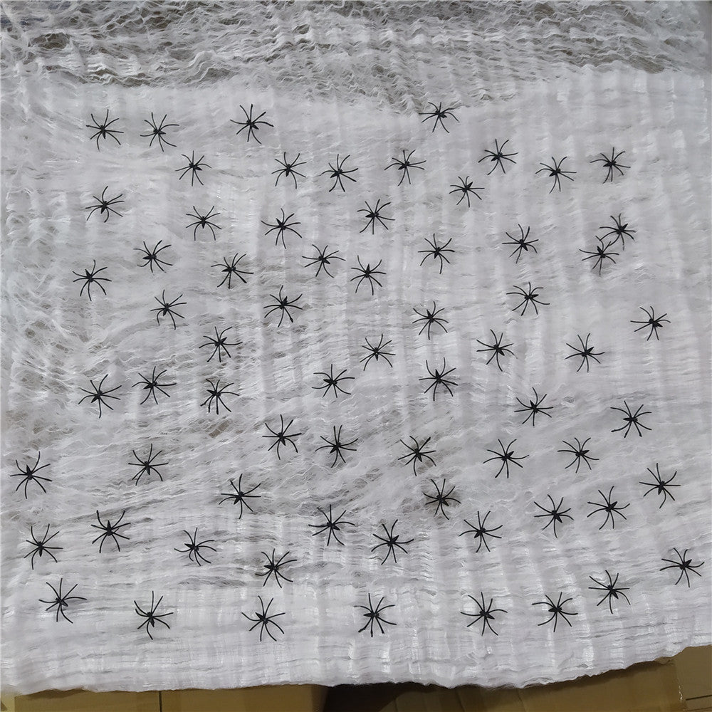 Bulk 1500 sqft Halloween Spider Webs Decorations with 250 Extra Fake S ...