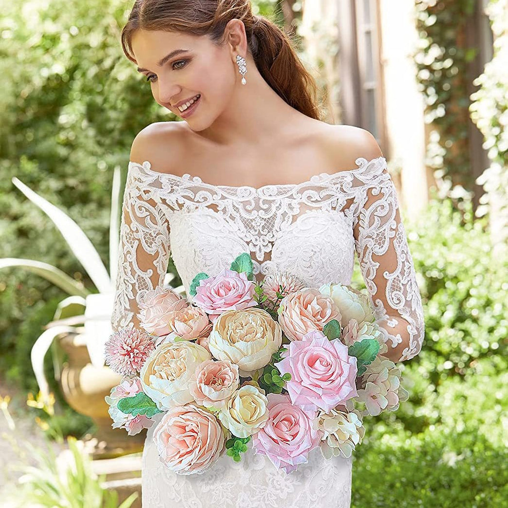 Bulk Artificial Flowers Combo Box Set Fake Flowers Faux Cake Flowers w ...