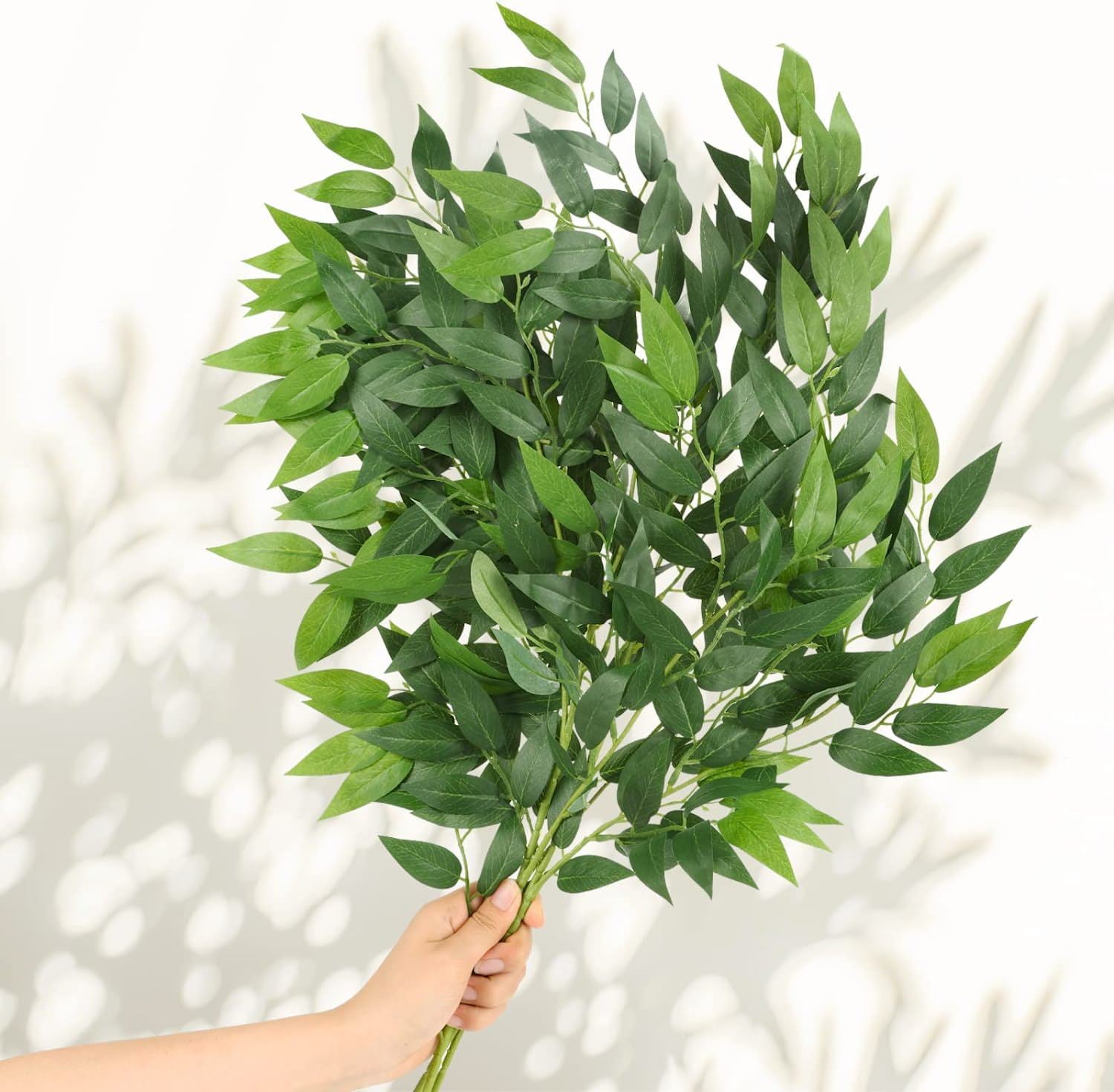 Bulk 6 Pcs Artificial Italian Ruscus Greenery Stem Hanging Greenery Sp ...