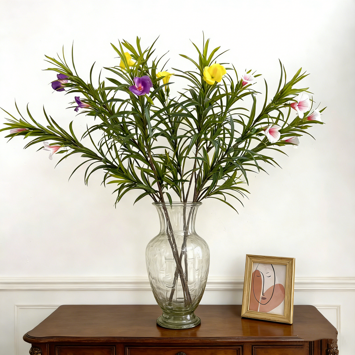 Bulk 37.4" Artificial Oleander Branches for Spring Home Decor, Wedding ...
