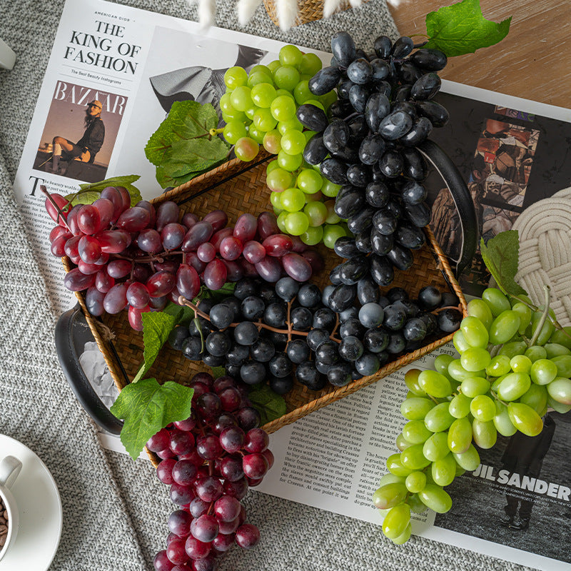 Bulk Artificial Grapes Cluster Grapes Weighted Artificial Fruits Whole ...