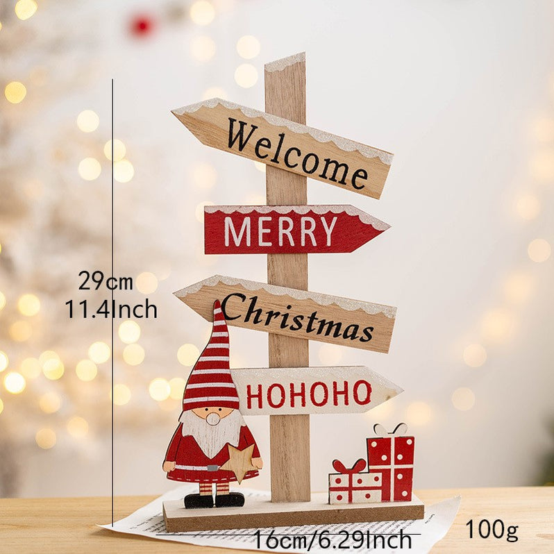 Bulk Wooden Tabletop Decoration Christmas Ornament for Home Office Par ...