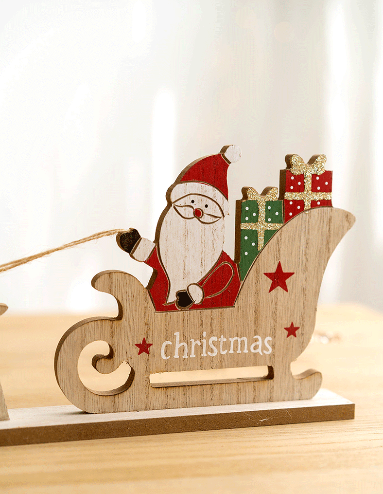 Bulk Wooden Tabletop Decoration Christmas Ornament for Home Office Par ...