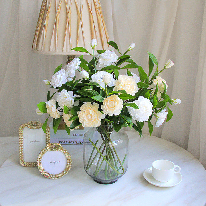 Bulk Spring Camellia Spray Branches with Leaves Artificial Silk Floral ...