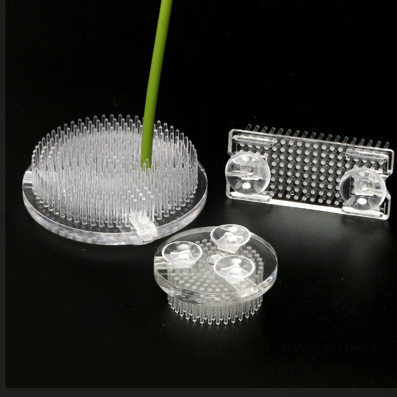 Bulk Clear Plastic Floral Frog with Stable Suction Cups for Secure Flo ...