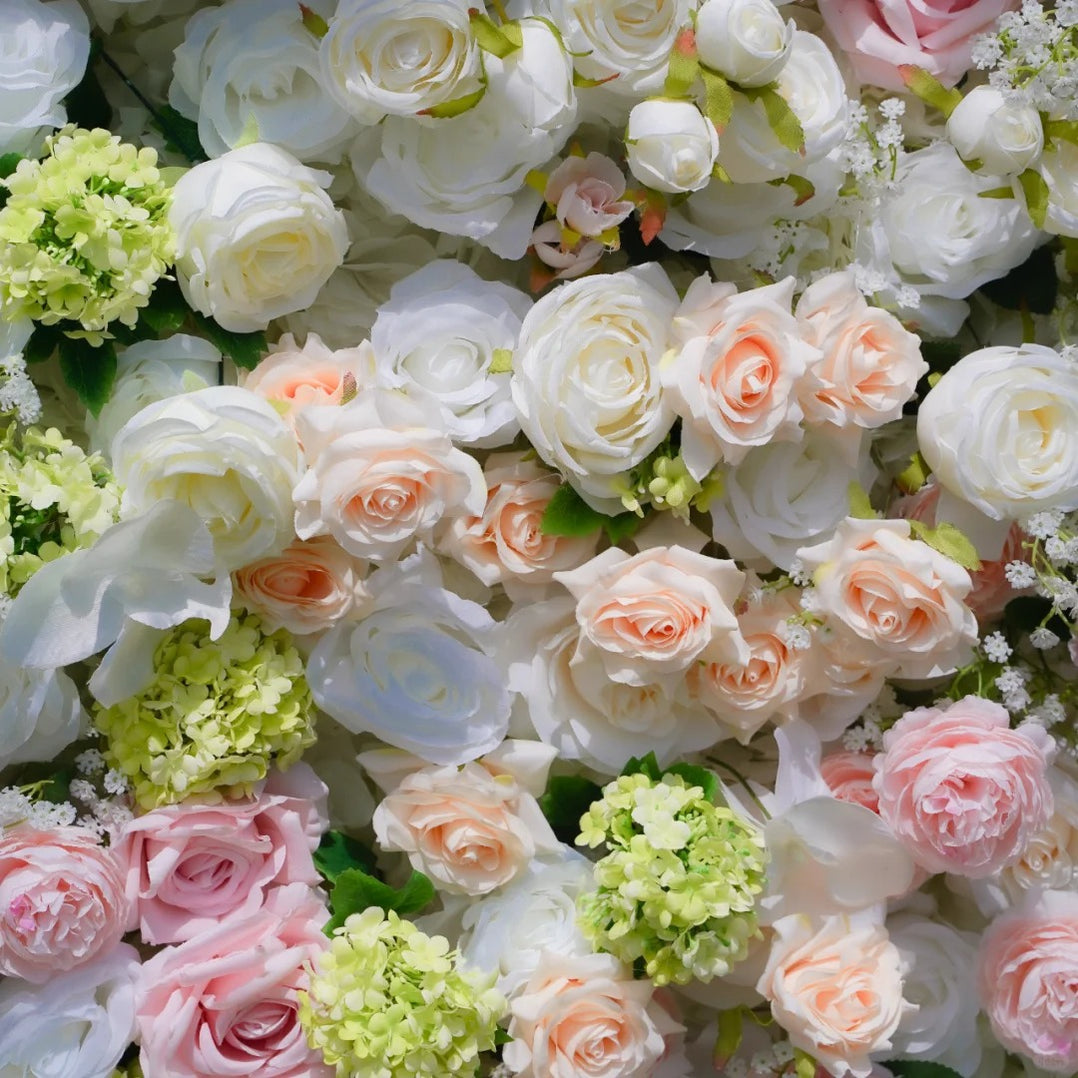 Bulk Customizable Luxury 5D Fabric Floral Wall Arrangement for Event F ...