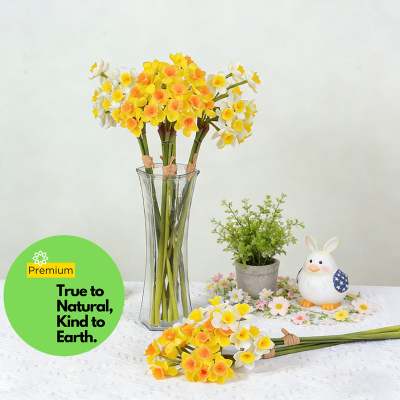 Premium 20" Real Touch Daffodil - Lifelike Floral Arrangements for Wed ...