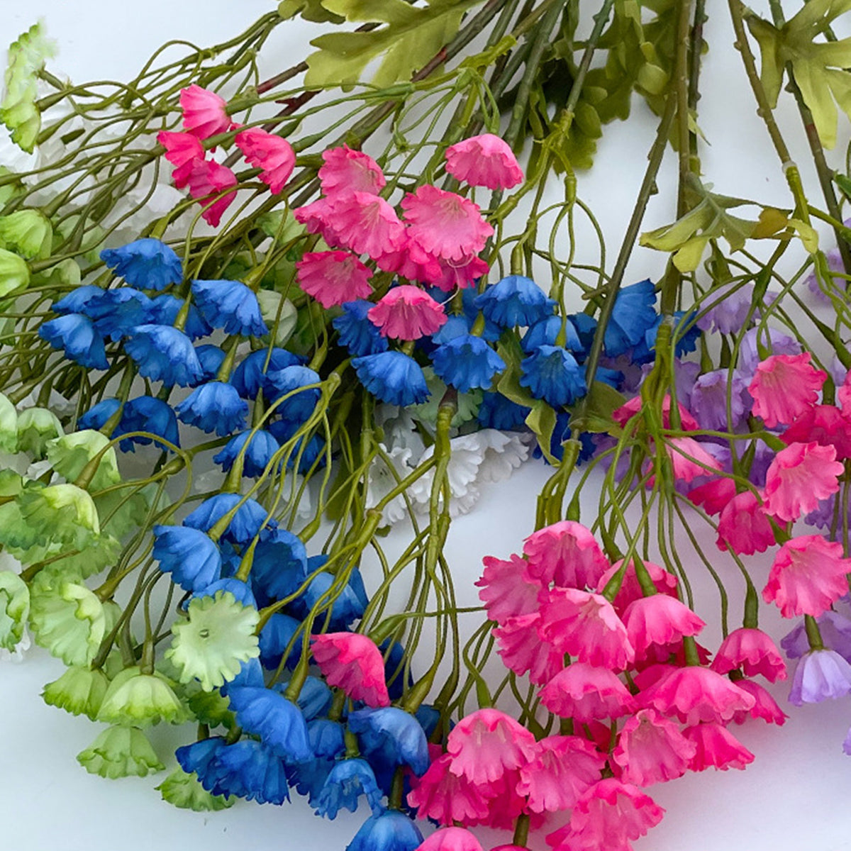 Bulk 10Pcs 30" Forget Me Not Artificial Flowers Long Stems Spray Flora ...