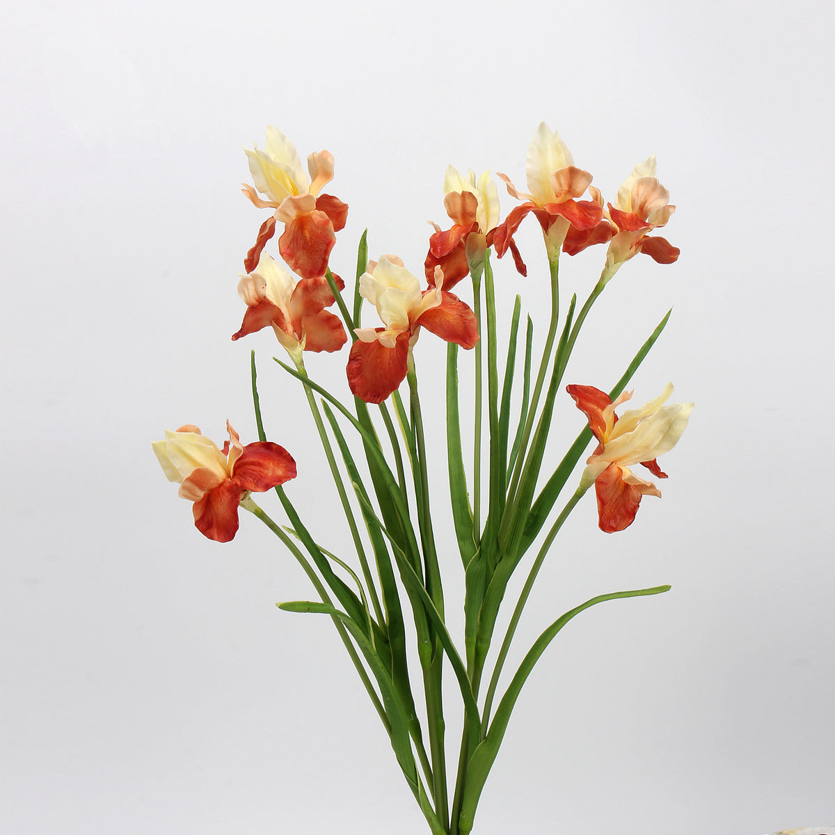 Bulk Exclusive 21.5 inches Tall Iris Stems Real Touch Iris Flowers Who ...