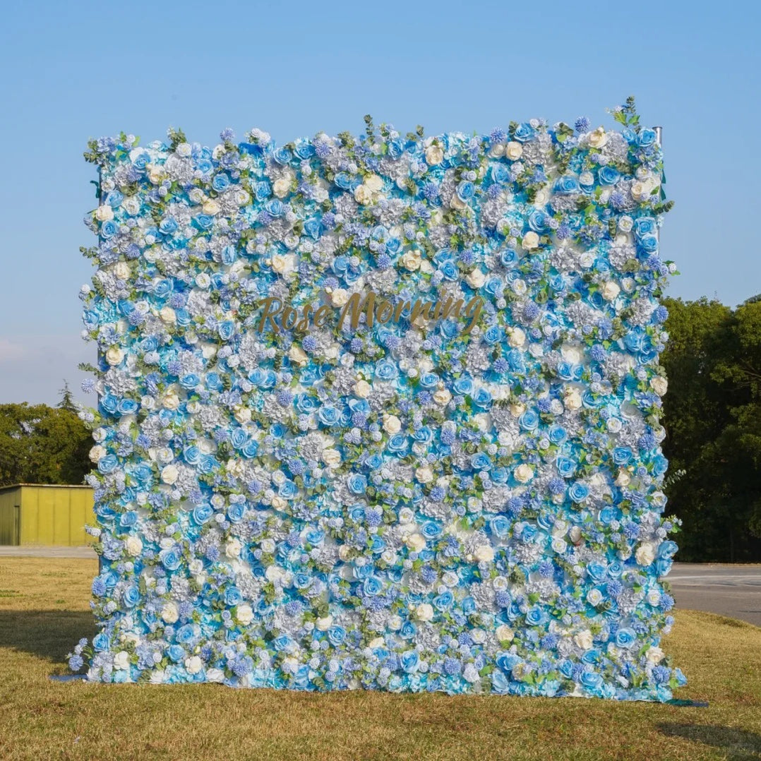 Bulk Customizable Luxury 5D Fabric Floral Wall Arrangement for Event F ...