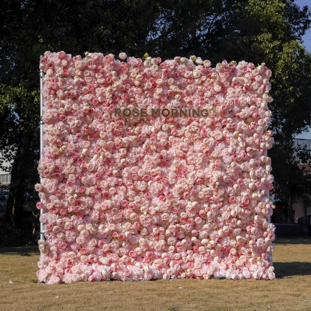 Bulk Customizable Luxury 5D Fabric Floral Wall Arrangement for Event F ...