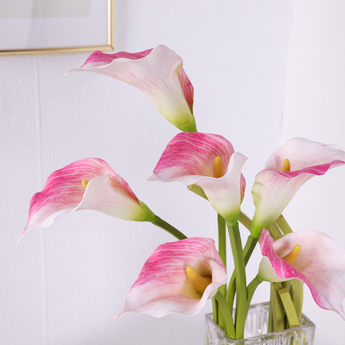 Bulk 29 inches Tall Calla Lily Stem Real Touch Soft Latex Flowers Arti ...
