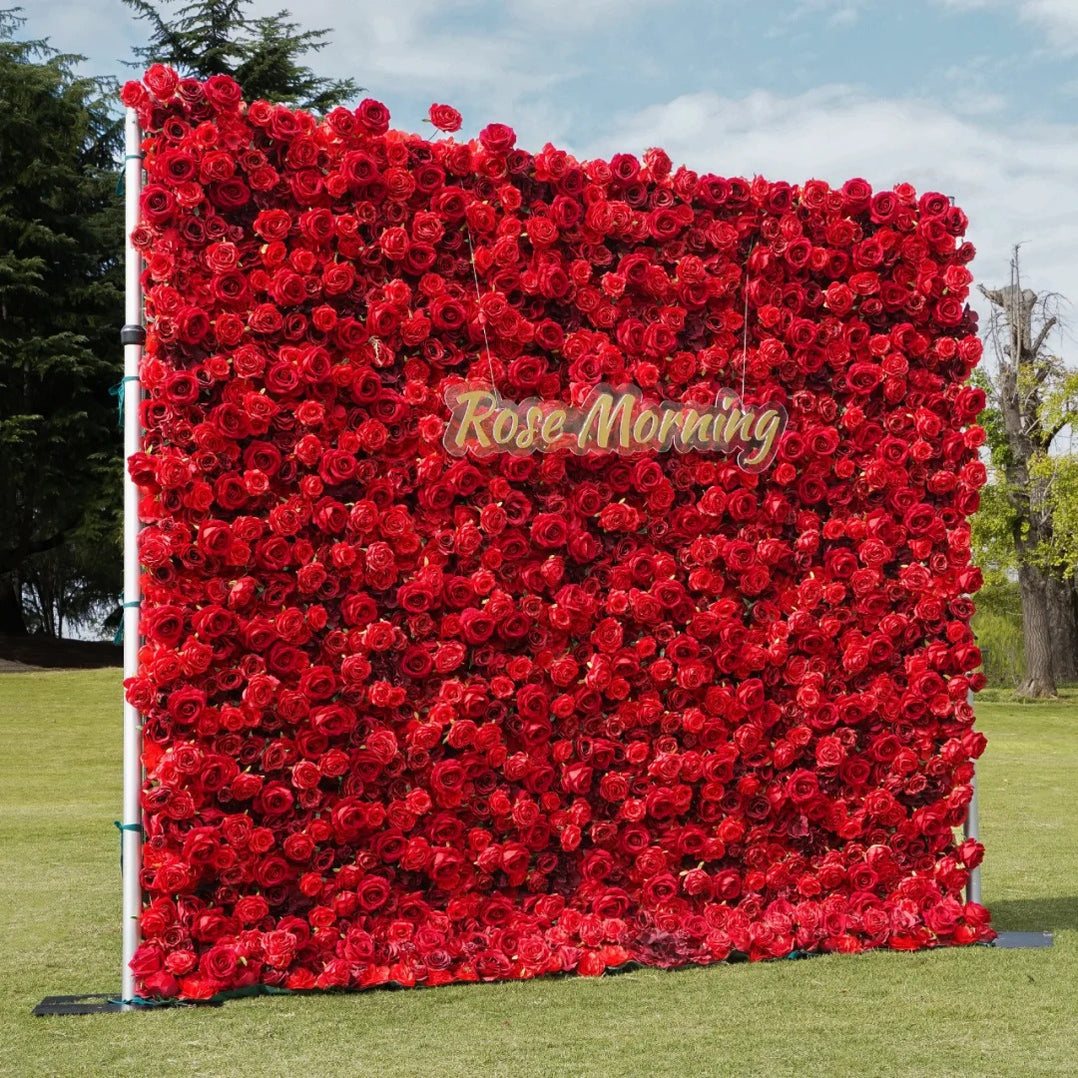 Bulk Customizable Luxury 5D Fabric Floral Wall Arrangement for Event F ...