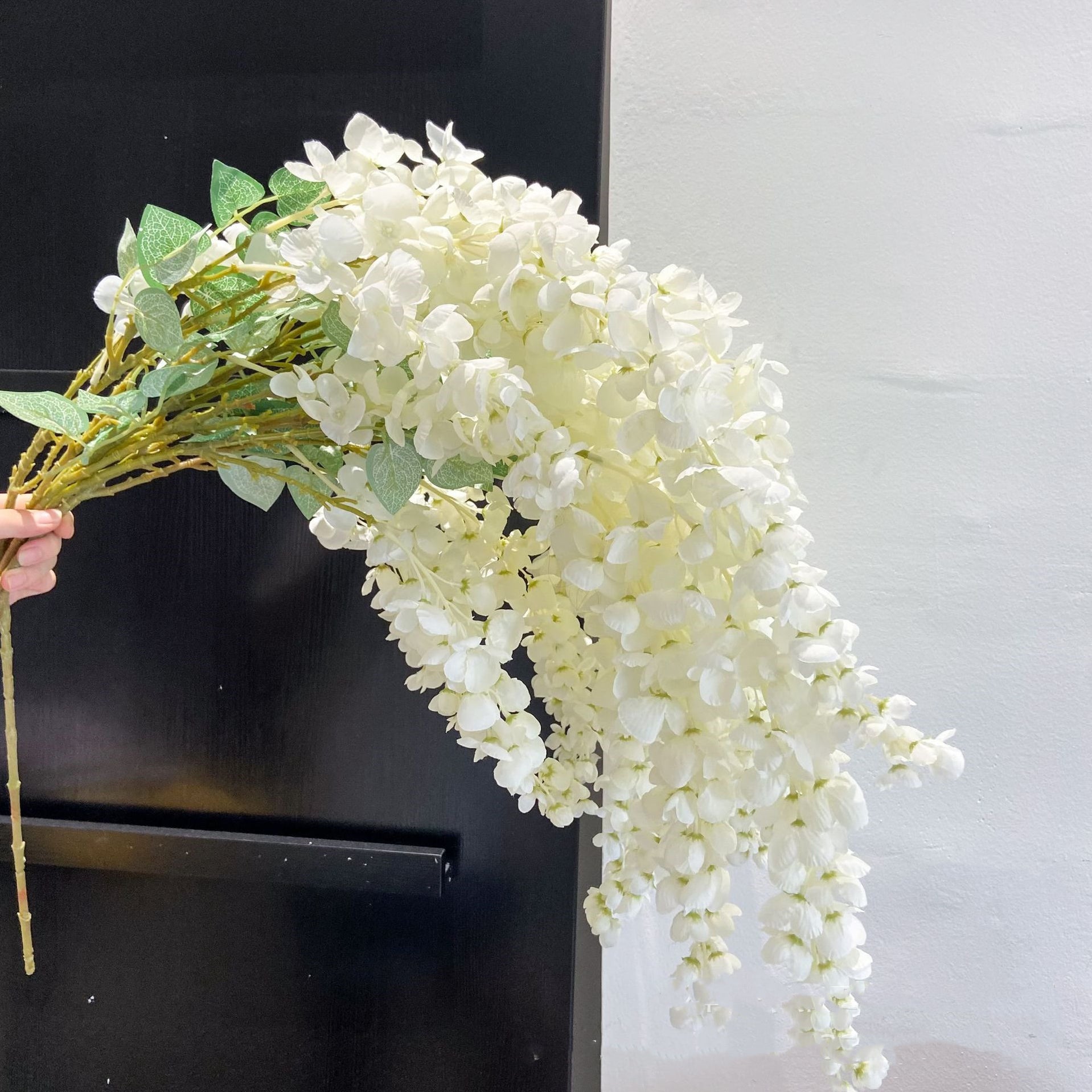 Bulk Exclusive Extra Long Wisteria Stems Hanging Flowers Violet Artifi ...