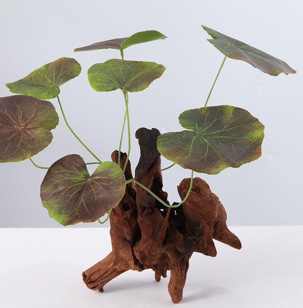 Bulk 14" Artificial Galax Plant Stephania Begonia Erythrophylla Foliag ...