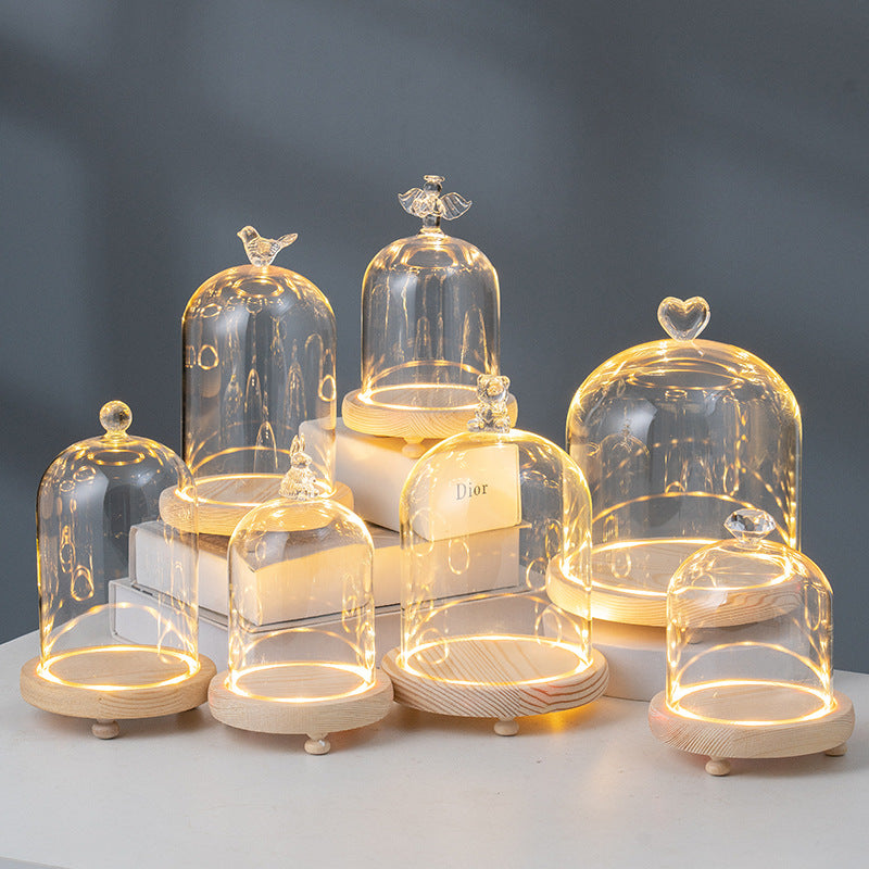 Bulk Angel Love Light Up Clear Glass Display Dome DIY Gift Wholesale ...